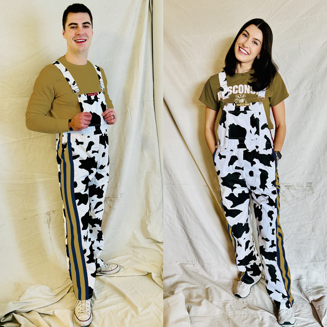 Navy/Old Gold CowBibs